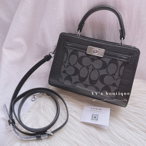 Coach | Bags | Nwt Coach Mini Lane Top Handle In Signature Canvas ...